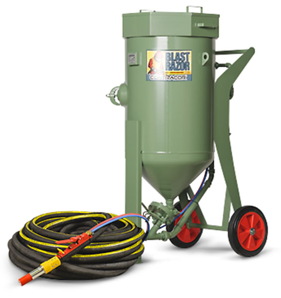 Complete packages for blasting pots and protective equipment